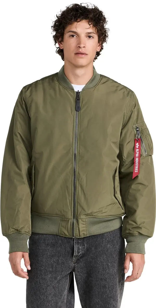 Alpha Industries Reversible Quilted Ma-1 Flight Jacket
