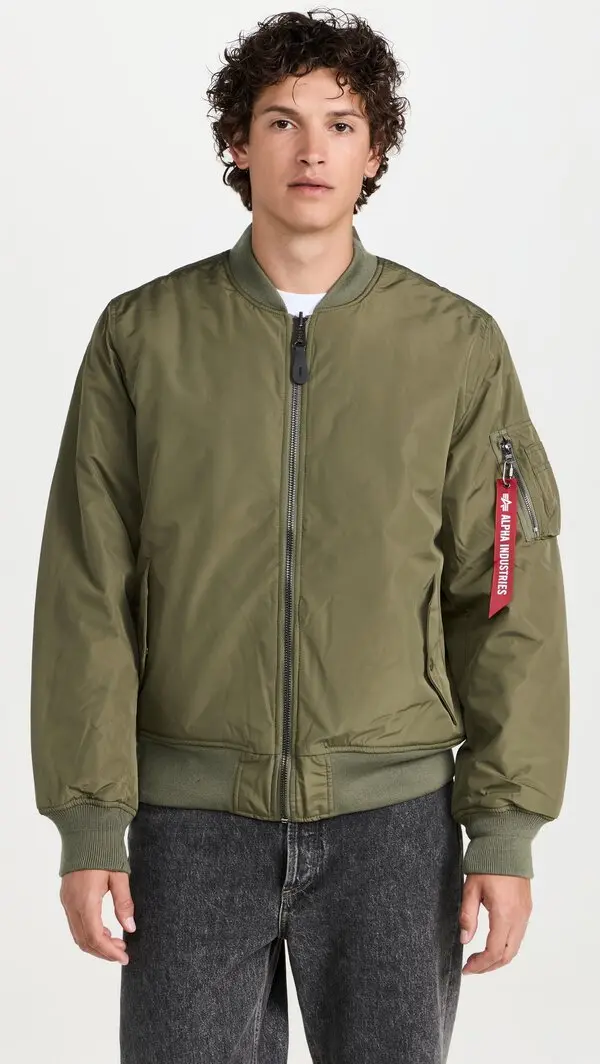Alpha Industries Reversible Quilted Ma-1 Flight Jacket