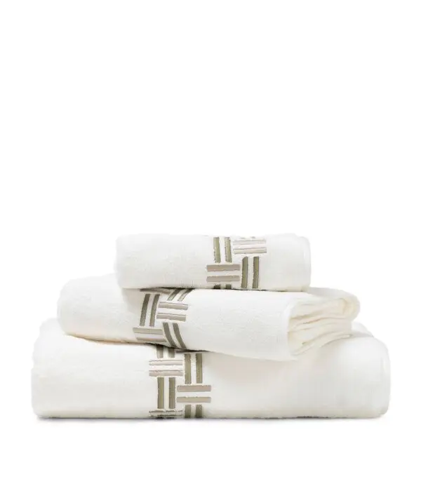 Frette Basket Weave Hand Towel - Green