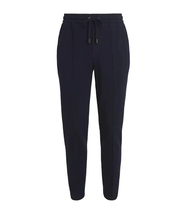 Isaia Wool-cashmere Blend Drawstring Trousers - Navy