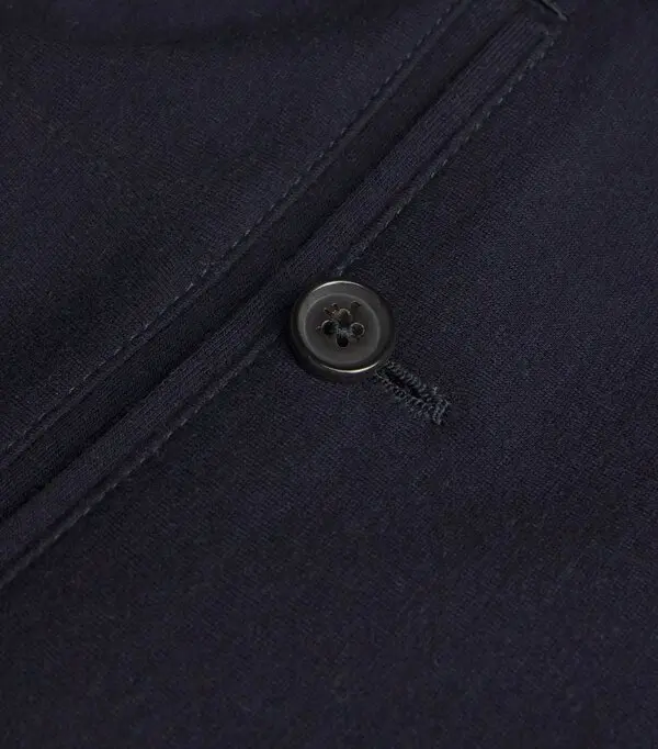 Isaia Wool-cashmere Blend Drawstring Trousers - Navy