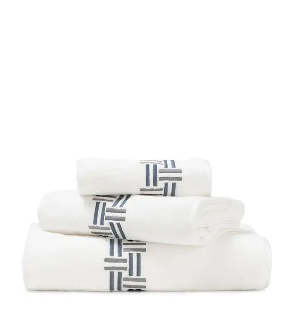 Frette Basket Weave Hand Towel - Blue