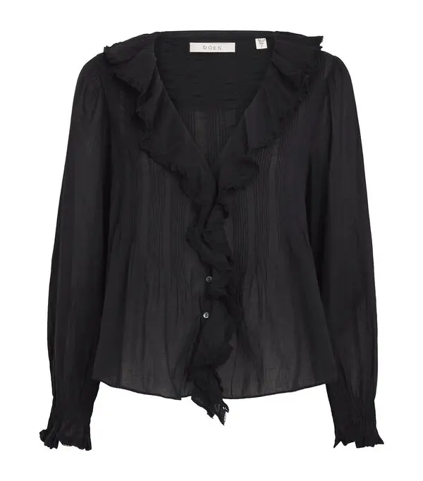 DÔEN Ruffled Hardy Blouse