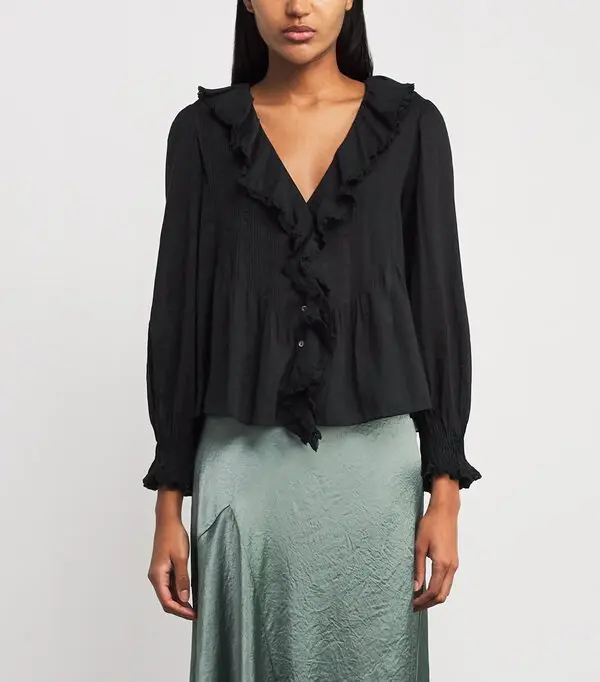 DÔEN Ruffled Hardy Blouse