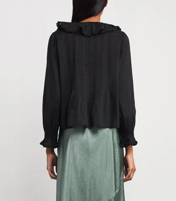 DÔEN Ruffled Hardy Blouse