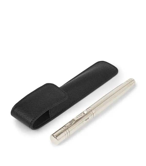 Smythson Panama Leather Pen Sleeve
