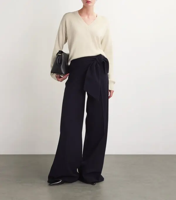 Harrods Cashmere V-neck Sweater