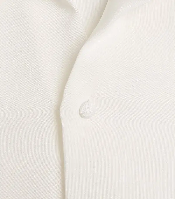 Eskandar Silk Longline Shirt - White