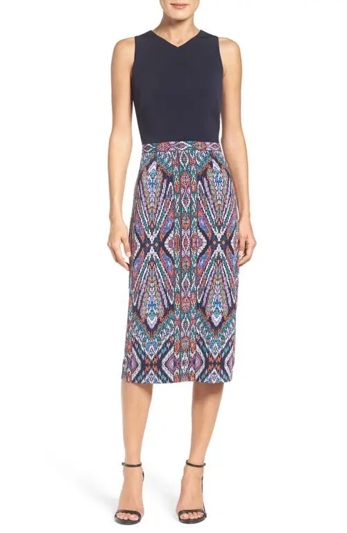 Maggy London Scuba Midi Dress