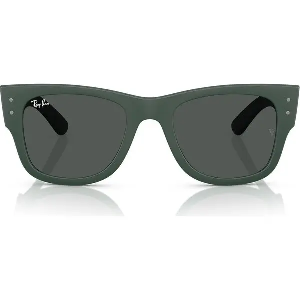 Ray-ban Mega Wayfarer Liteforce Square Sunglasses - Sand Green Dark Grey