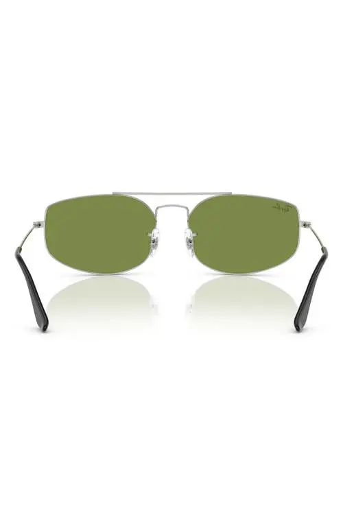 Ray-ban 60mm Irregular Sunglasses - Silver