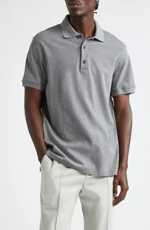 Isaia The Logo Polo - Grey