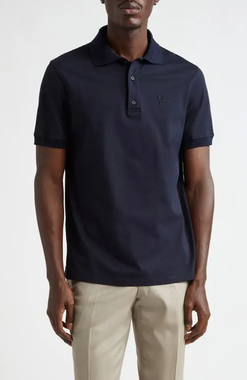 Isaia The Logo Polo - Navy
