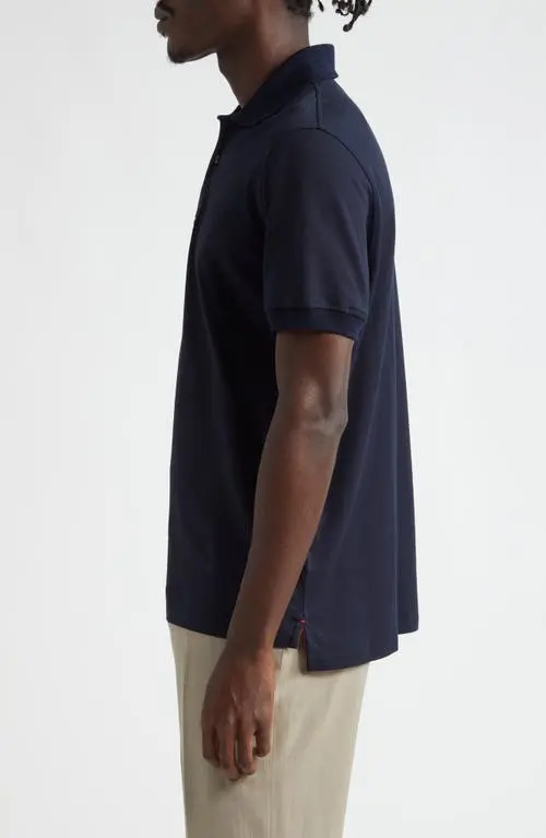 Isaia The Logo Polo - Navy