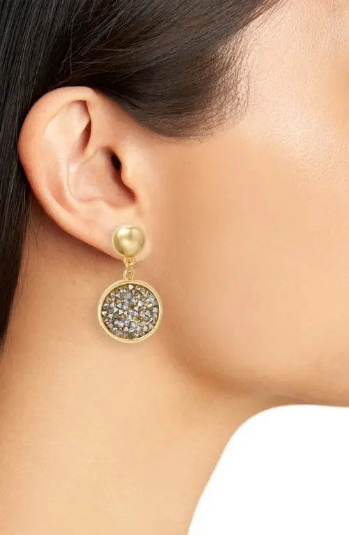 KARINE SULTAN Coin Drop Earrings