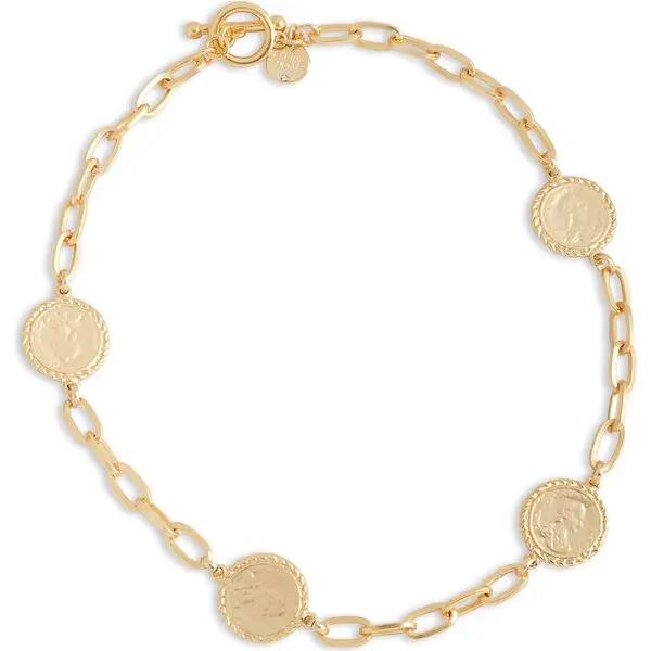 KARINE SULTAN Coin Station Chain Necklace - Gold
