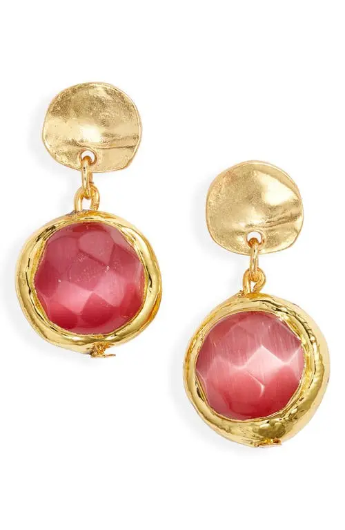 KARINE SULTAN Crystal Drop Earrings - Gold