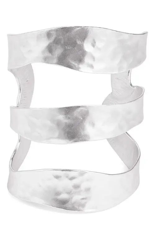 KARINE SULTAN Stack Cuff Bracelet - Silver