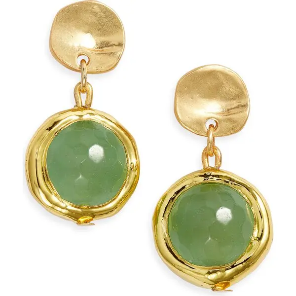 KARINE SULTAN Crystal Drop Earrings - Gold