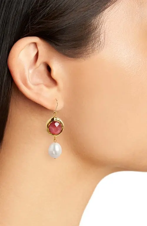 KARINE SULTAN Freshwater Pearl Drop Earrings