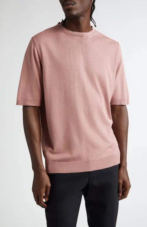 Isaia Silk Sweater - Light Pink