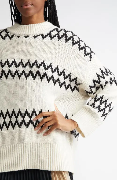 REISS Ivy Wool Blend Fair Isle Sweater