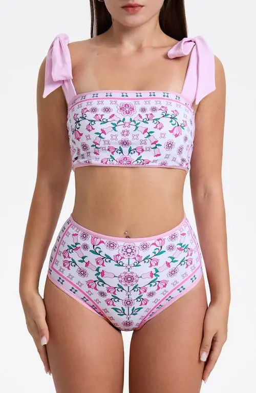 JESSIE ZHAO NEW YORK Blossom Reversible Two-piece Swimsuit - Pink
