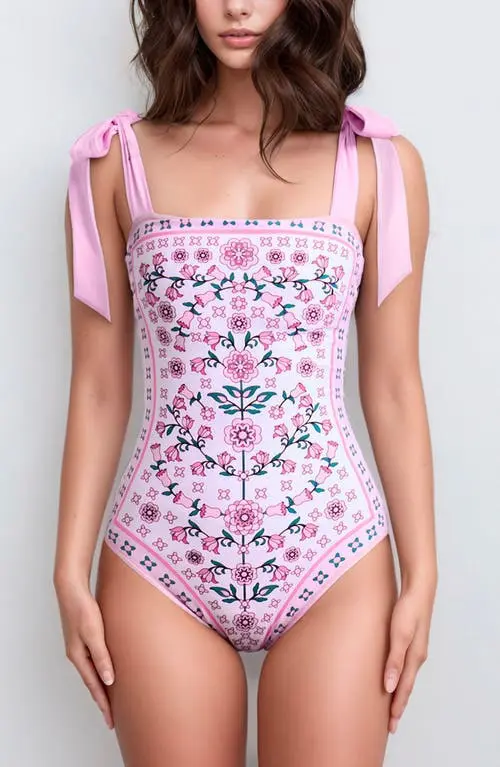 JESSIE ZHAO NEW YORK Blossom Reversible One-piece Swimsuit - Pink