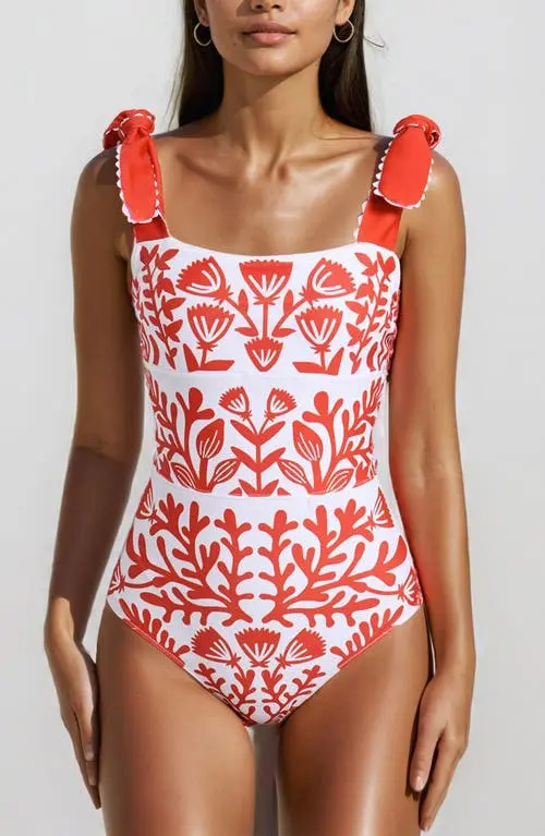 JESSIE ZHAO NEW YORK Reversible One-piece Swimsuit - Red