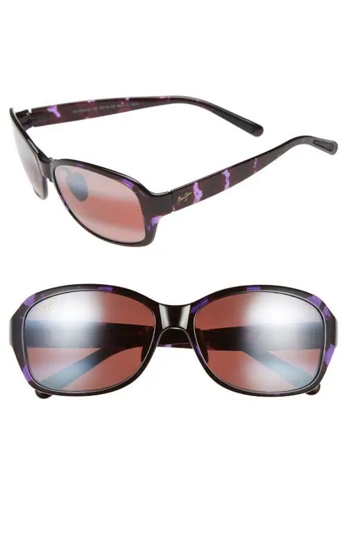 Maui Jim Koki Beach 56mm Sunglasses - Purple Tortoise/maui Rose