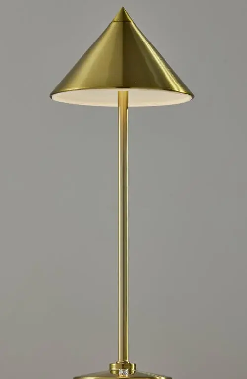 ADESSO Ritchie Led Cordless Lamp - Antique Brass
