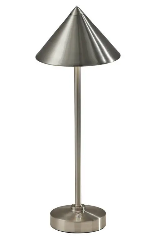 ADESSO Ritchie Led Cordless Lamp - Brushed Steel