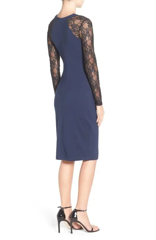 chinese dress ladies Rent French Connection Binadari Cabello Lace Dress Cosmic Sky main image 0