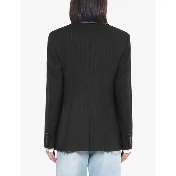 The Kooples Notched-lapels Wool-blend Jacket