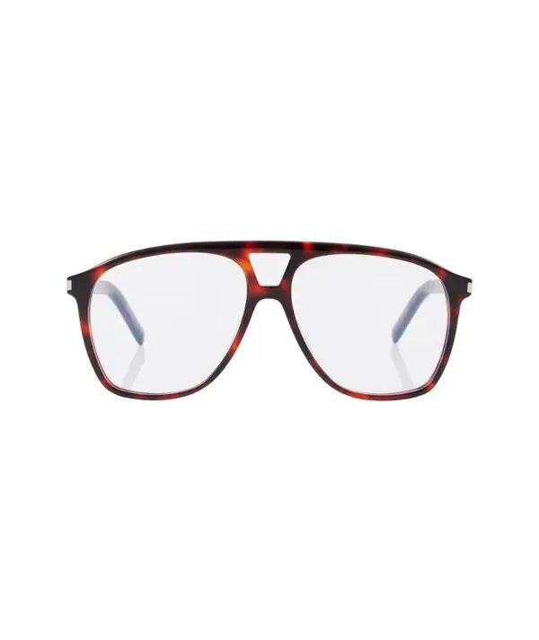 Saint Laurent Dune Aviator Glasses - Brown