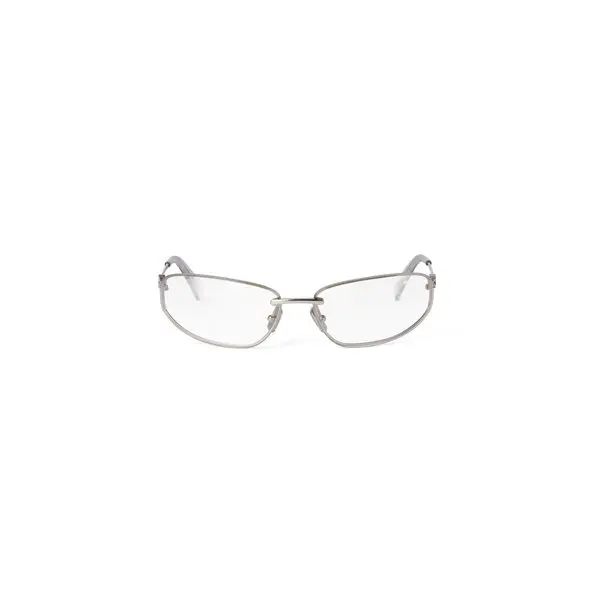 Miu Miu Sunglasses - Silver Gradient Transparent Lenses