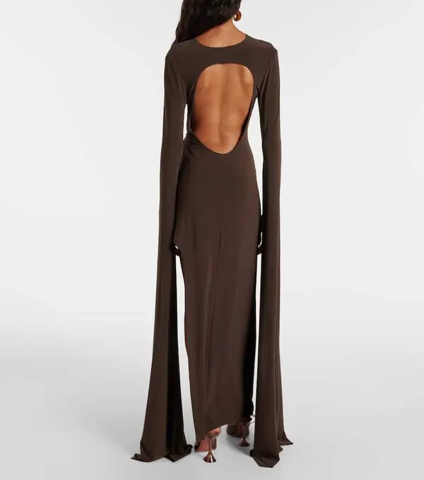 Norma Kamali Draped Jersey Gown