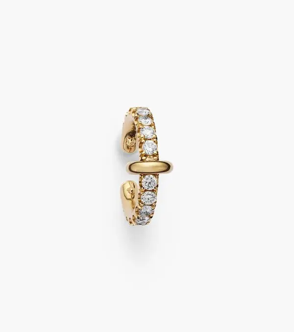 SPINELLI KILCOLLIN 18kt Yellow Single Ear Cuff With Diamonds - Gold