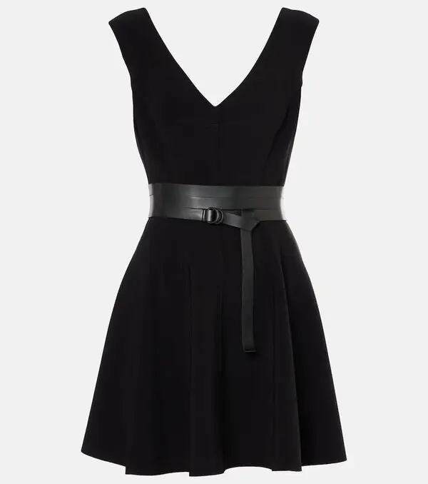 Norma Kamali Grace Belted Minidress