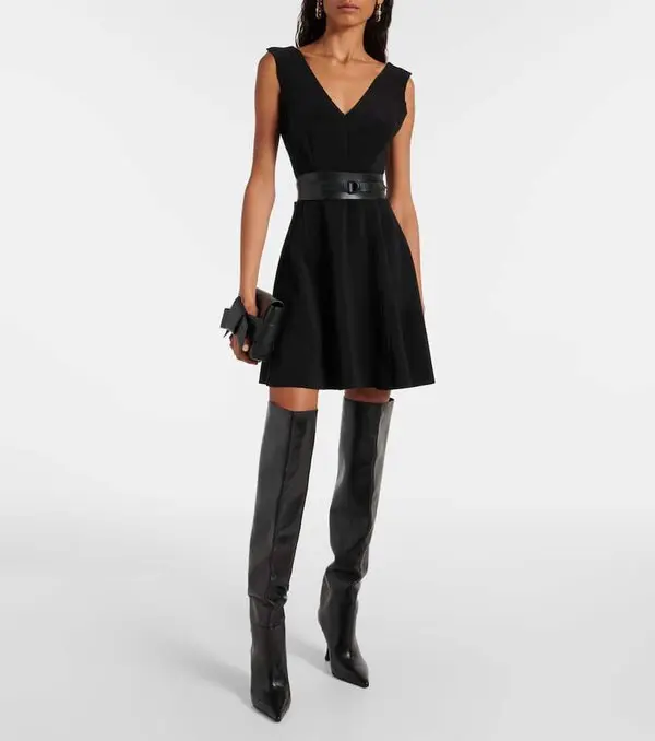 Norma Kamali Grace Belted Minidress