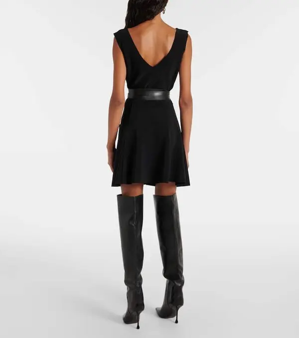 Norma Kamali Grace Belted Minidress