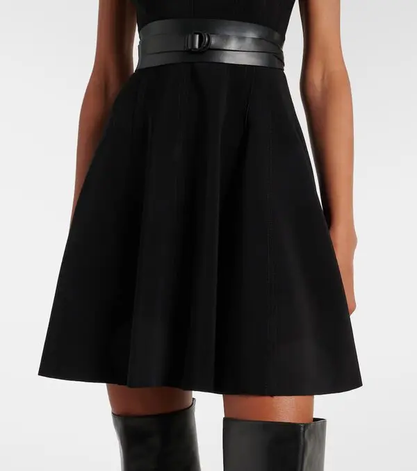 Norma Kamali Grace Belted Minidress