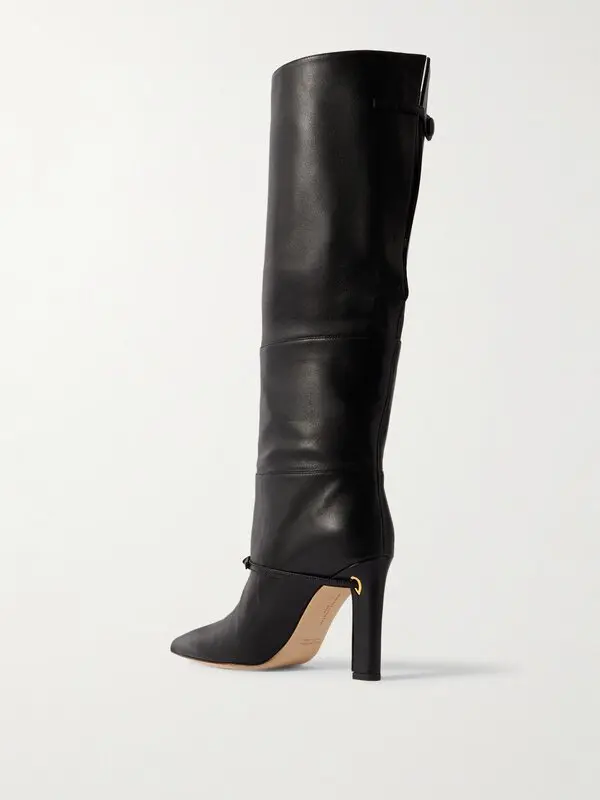 Jennifer Chamandi Eddie Leather Knee High Boots