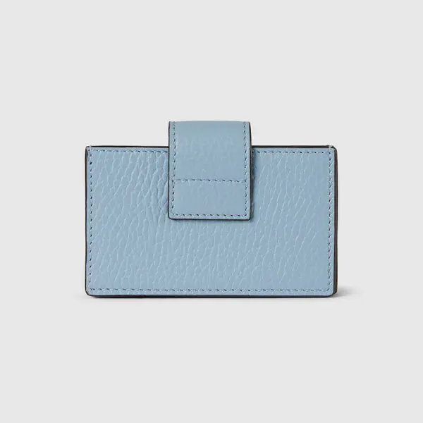 Gucci Bi-color Gg Marmont Card Case Leather