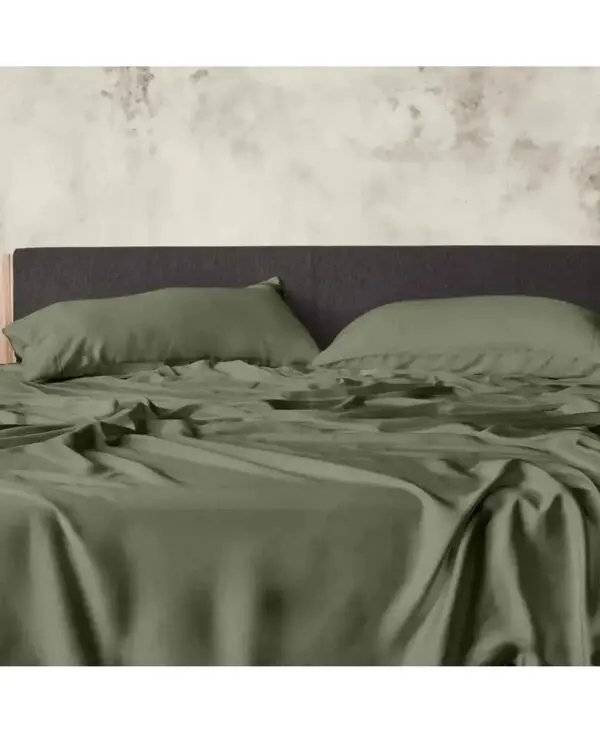 ETTITUDE Luxe Cleanbamboo Sateen+ Pillowcase Set - Cypress