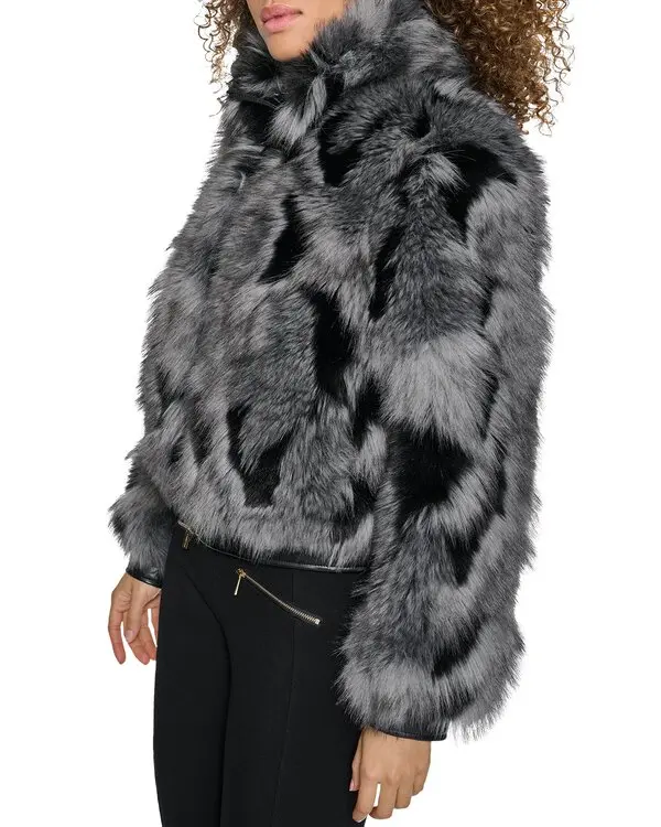Karl Lagerfeld Paris Faux Fur Coat