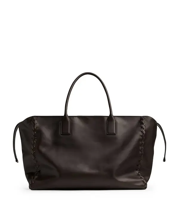 Bottega Veneta Calfskin Cabat Tote Bag - Brown