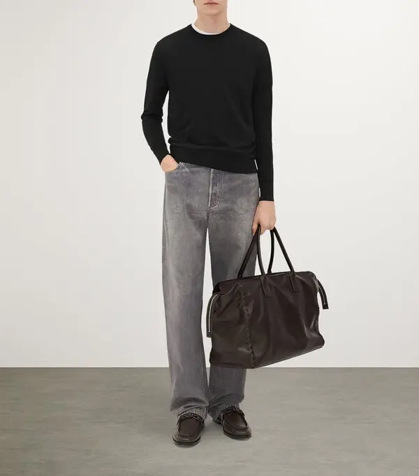 Bottega Veneta Calfskin Cabat Tote Bag