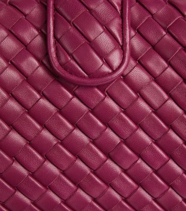Bottega Veneta Small Leather Lauren 1980 Clutch - Pink