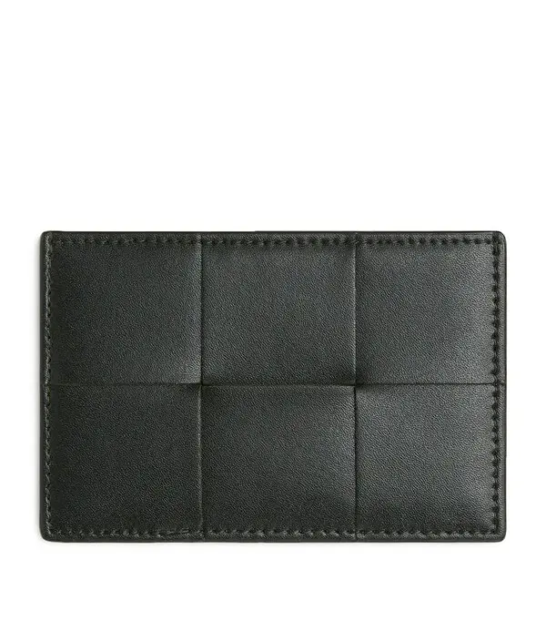 Bottega Veneta Leather Cassette Card Holder - Grey